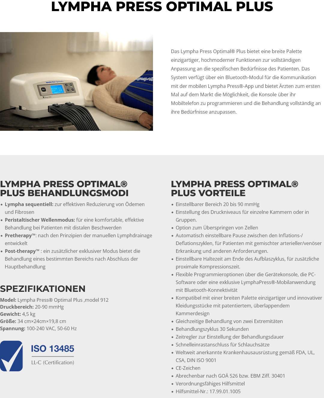 Lympha Press® Entstauungssystem | MedCompany